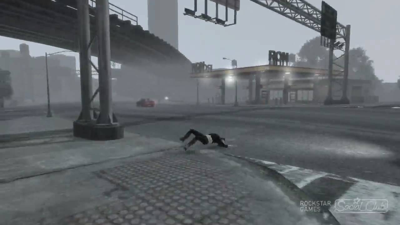 Pedestrian vs. Lamp Post (GTA IV) - YouTube