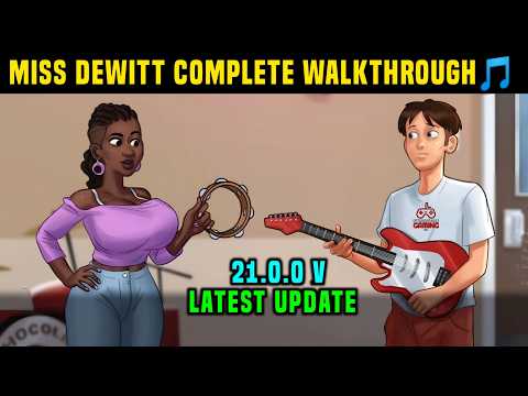 MISS DEWITT WALKTHROUGH SUMMERTIME SAGA 21.0.0 PREVIEW VERSION / MUSIC TEACHER ALL MISSIONS QUEST