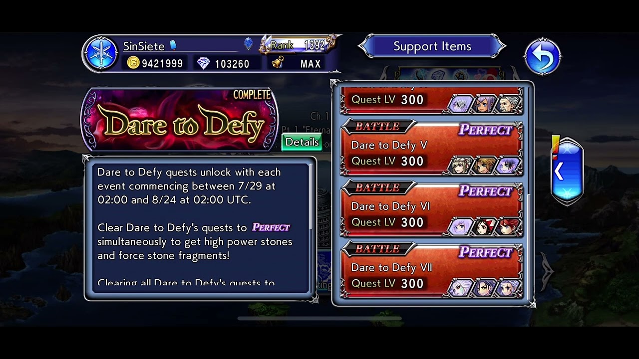 DFFOO (Global) Dare To Defy 1-7 - YouTube