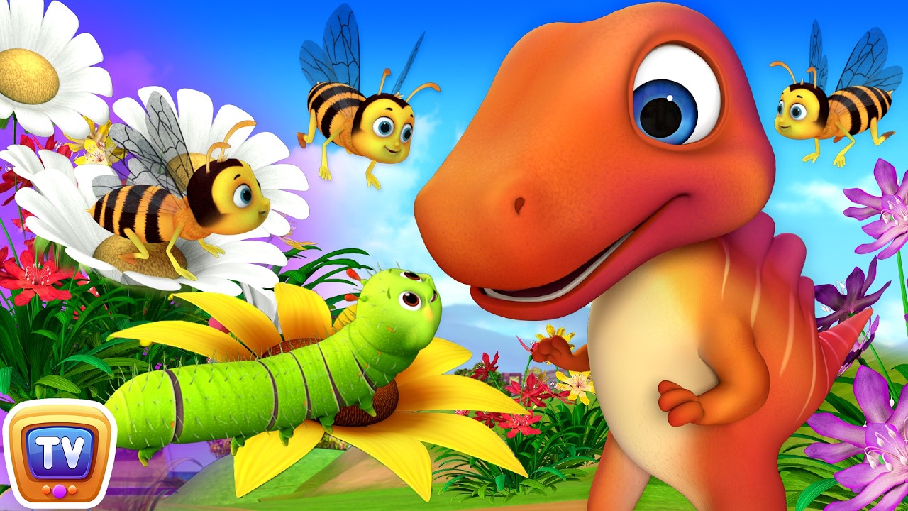 The Garden Friends Bugs Song with Jumblikans Dinosaurs - ChuChuTV ...