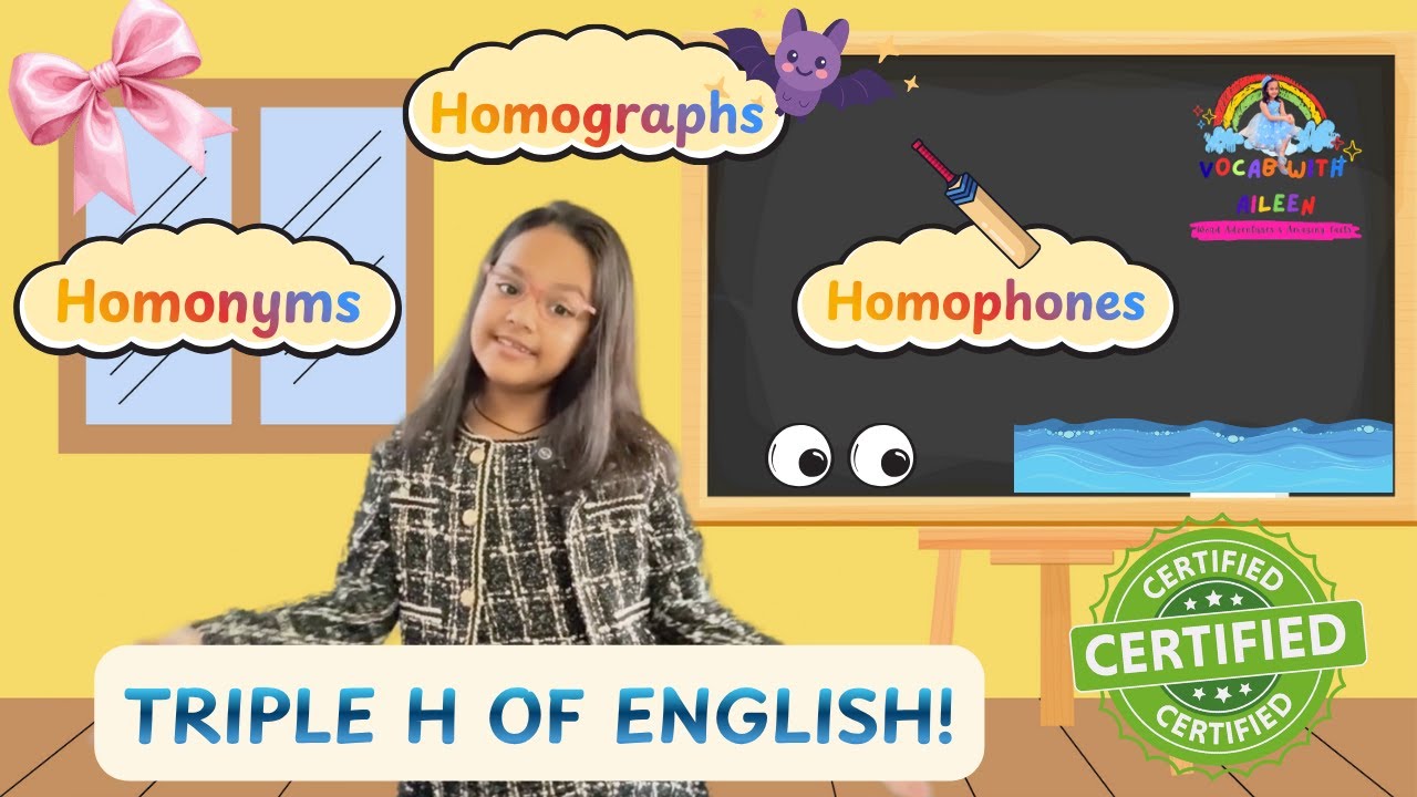 Triple H of English! 😂 Learn Homonyms, Homophones & Homographs | Vocab ...