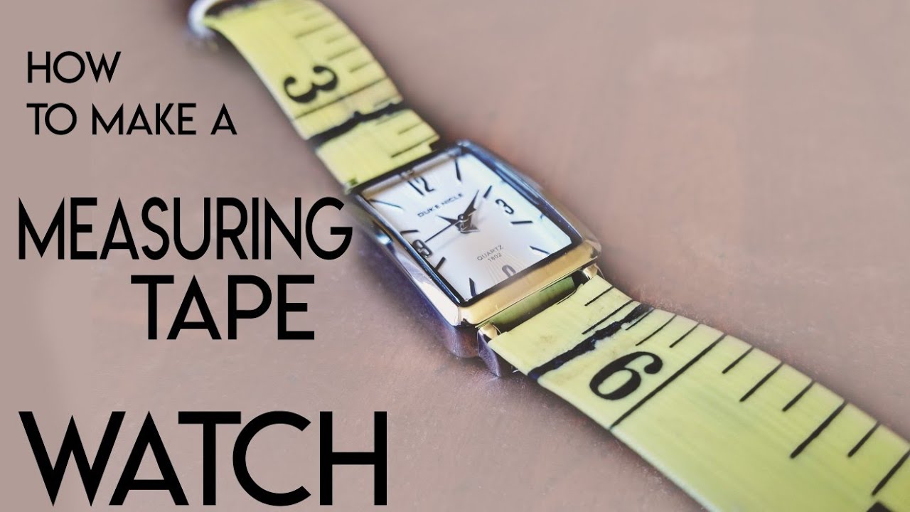 How to Make a Measuring Tape Watch, DIY watch making craft - YouTube