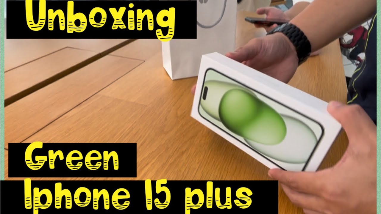 Iphone 15 plus Green Unboxing | mymikmat - YouTube