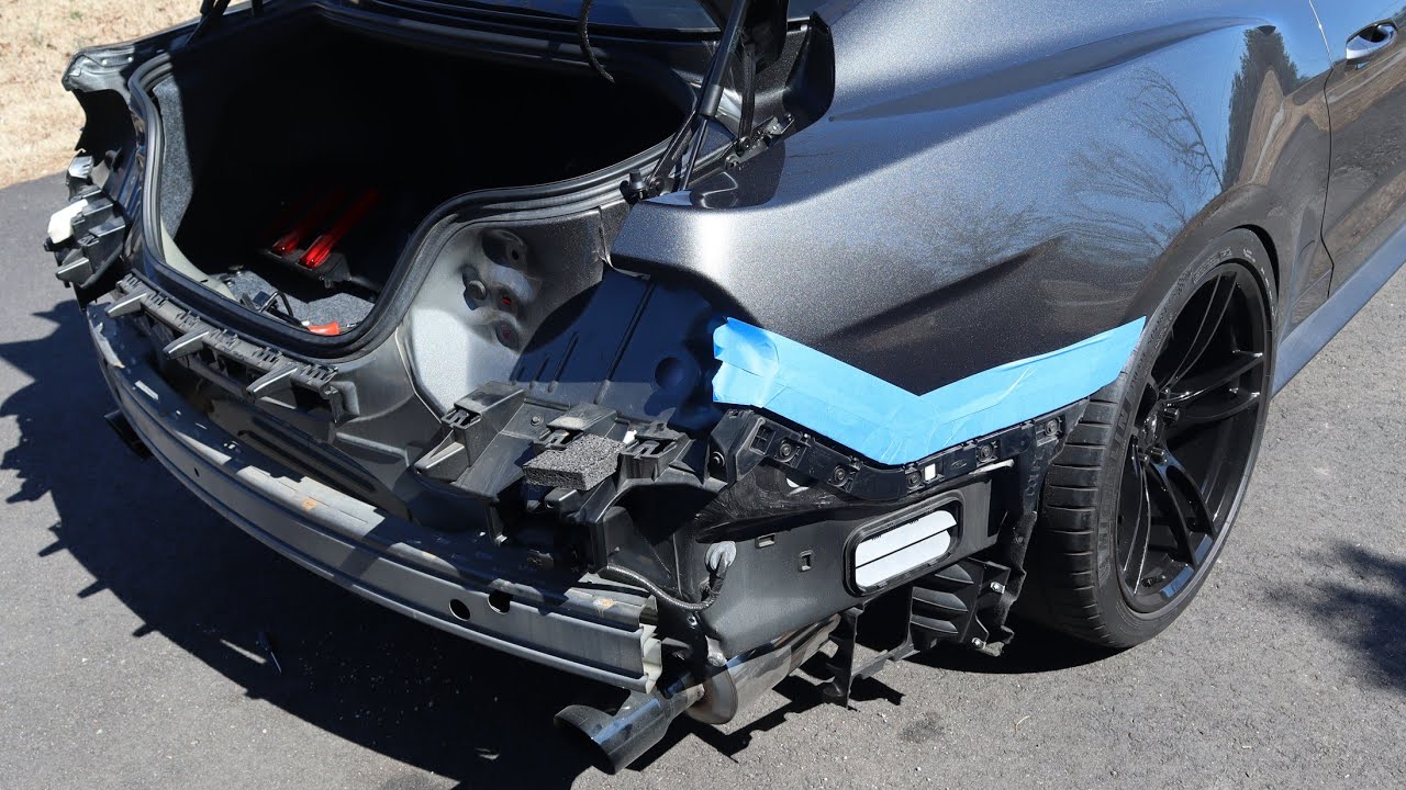 Premium bumper and RTR diffuser Install || S550 Mustang - YouTube