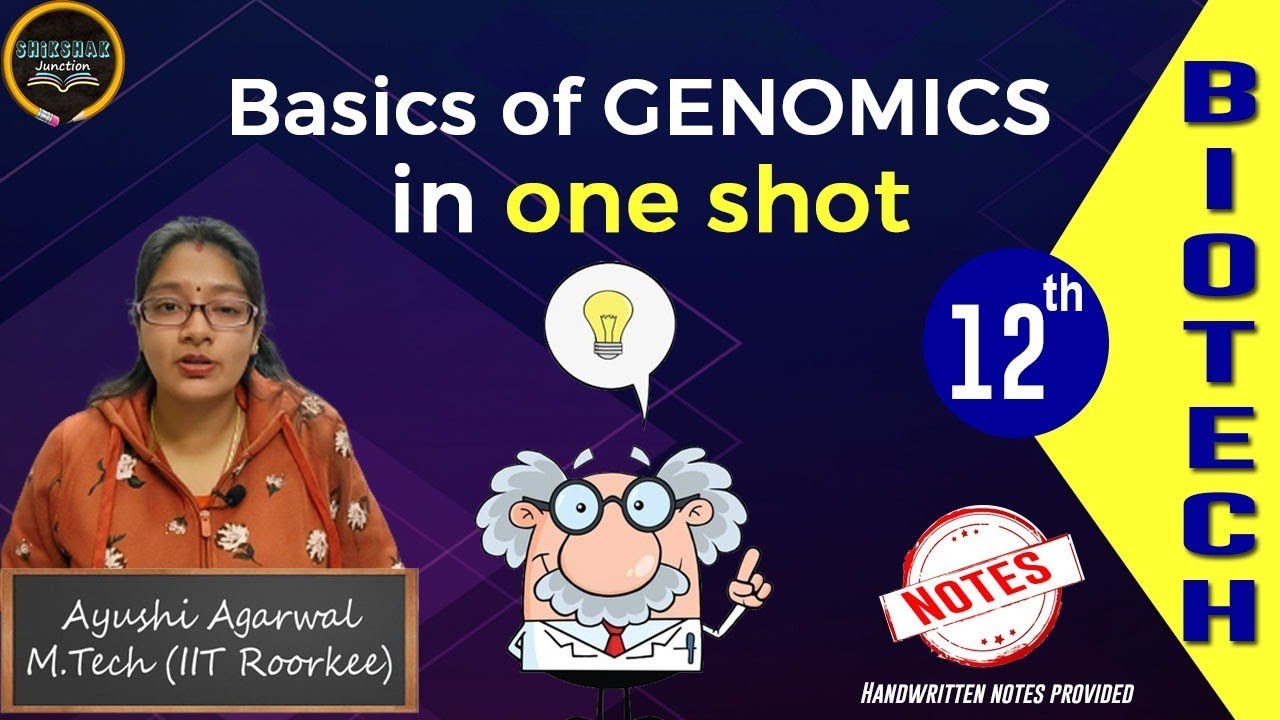 Lecture 41: Basics of GENOMICS in one shot | Genomics, Proteomics ...