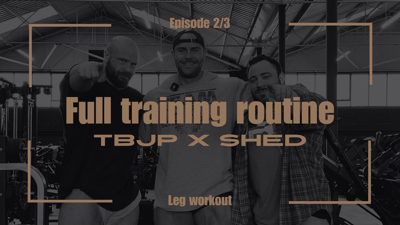 Intense leg workout with the big boys at the Shed - YouTube