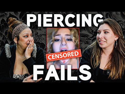 Tattoo shop piercers reacting to IG piercing FAILS - Ep. 5