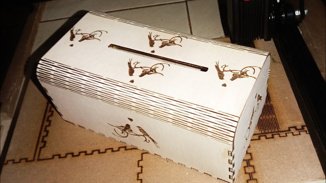 Laser 40 Watt - Tissue Box - Laser Tree 40 Watt F23. - YouTube
