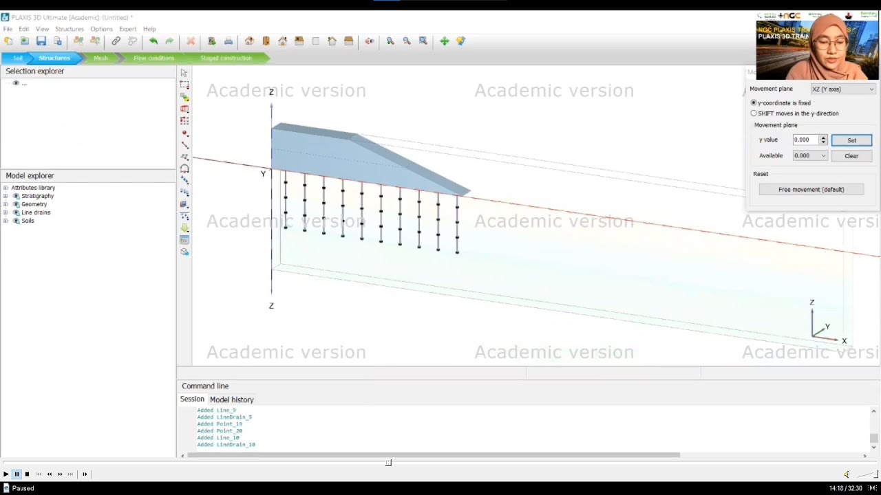 LEARNING#8 PLAXIS 3D Construction of a road embankment - YouTube