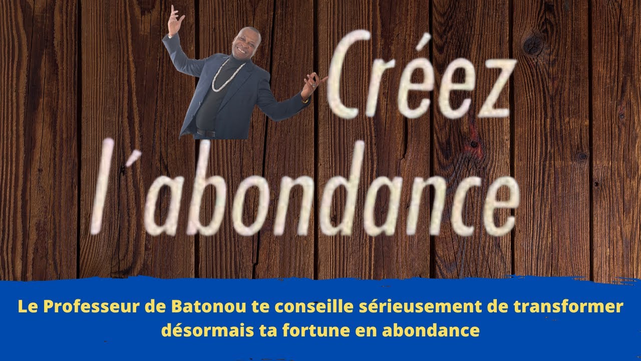 Le Professeur de Batonou te conseille sérieusement de transformer ...