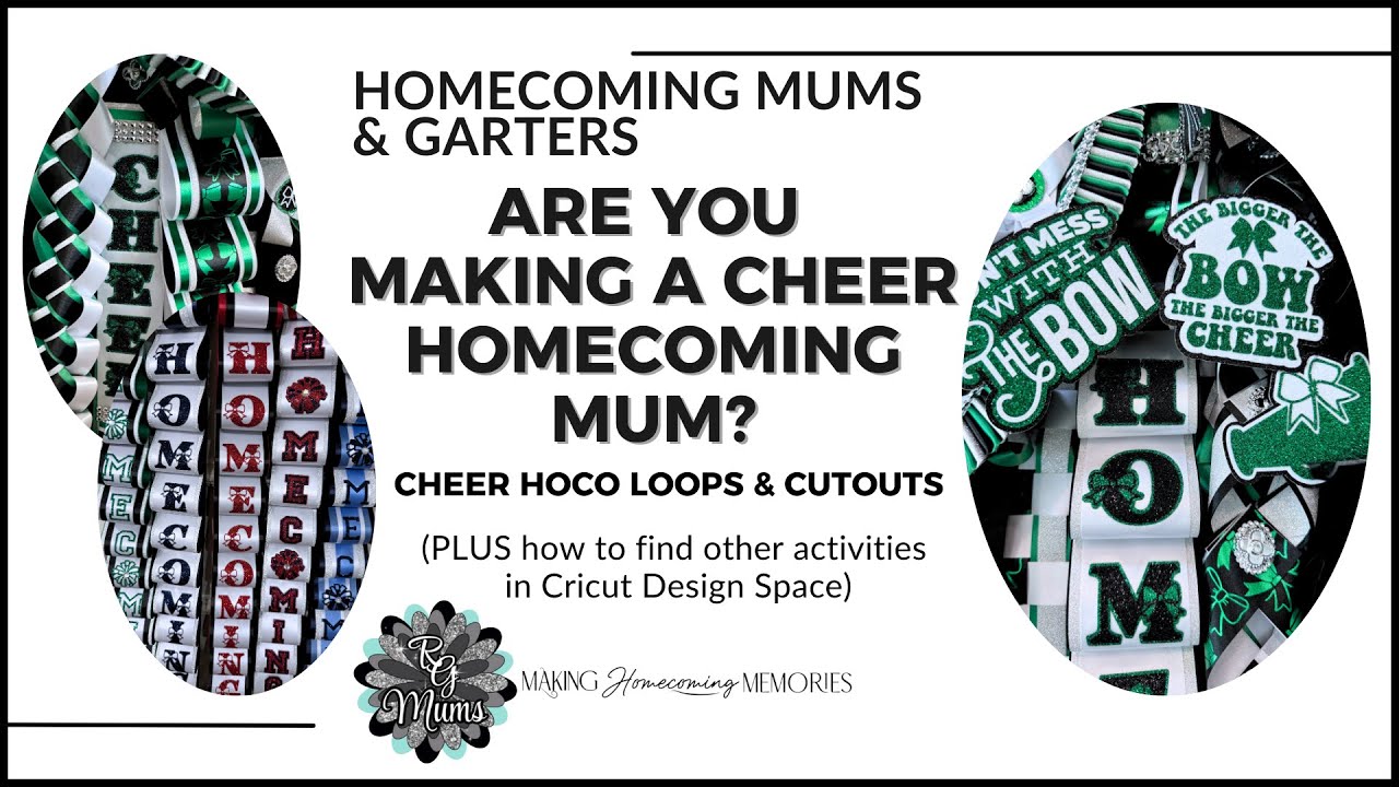 CHEER Homecoming Mum Loops and Cutouts Cricut Design Space | Full ...