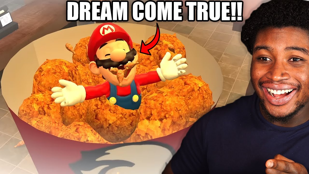 FAST FOOD WARS! | SMG4 Mario Works At KFC! - YouTube