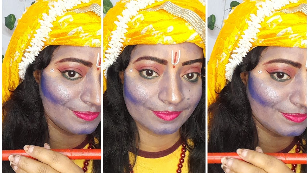 Shri Krishna Inspired Makeup Look byRupamAnita Makeover/Shri Krishna ...