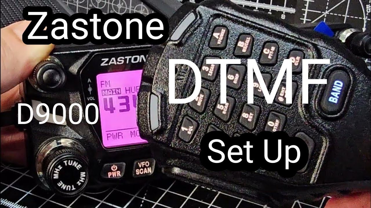 ZASTONE D9000 , DTMF SET UP - MANUAL & AUTOMATIC - YouTube