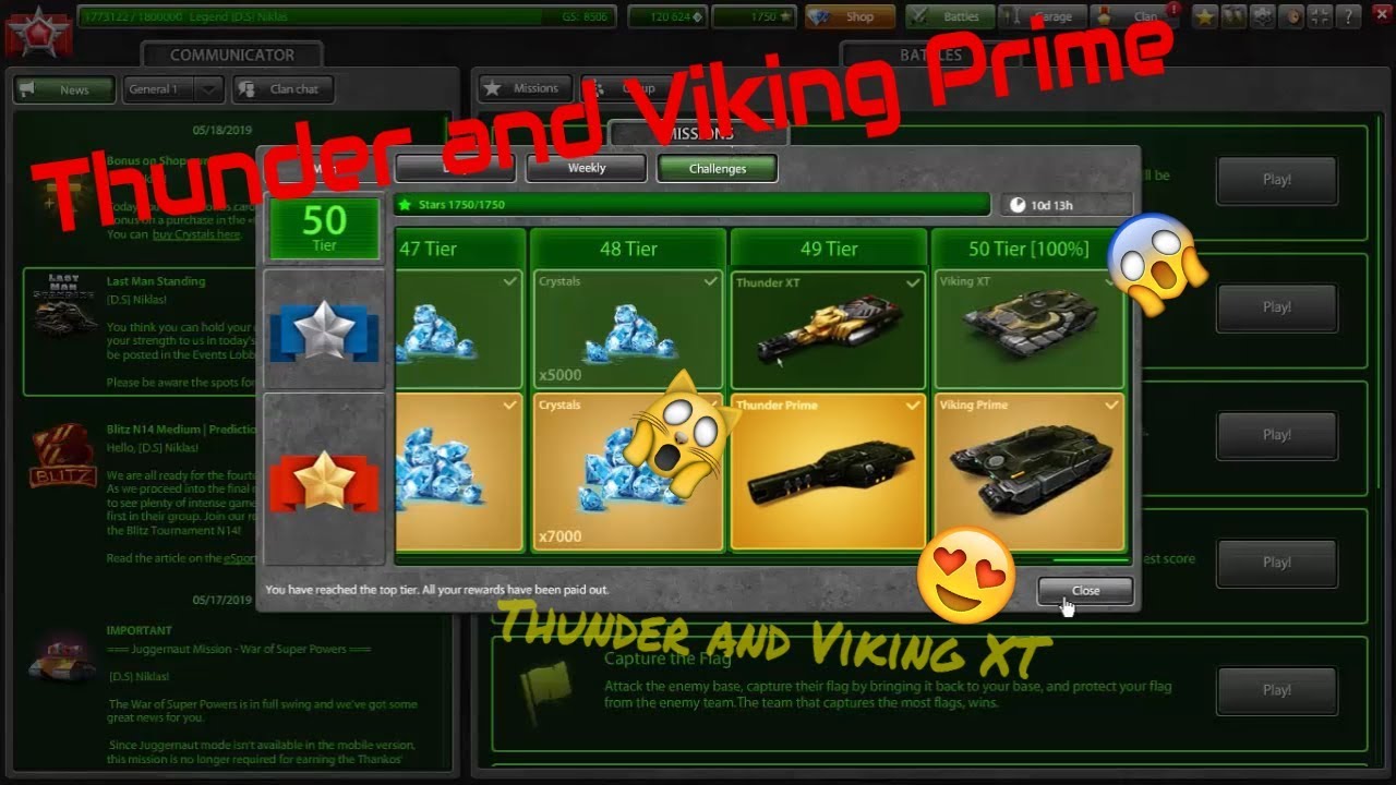 THUNDER + VIKING PRIME & XT!!! | Tanki Online - YouTube