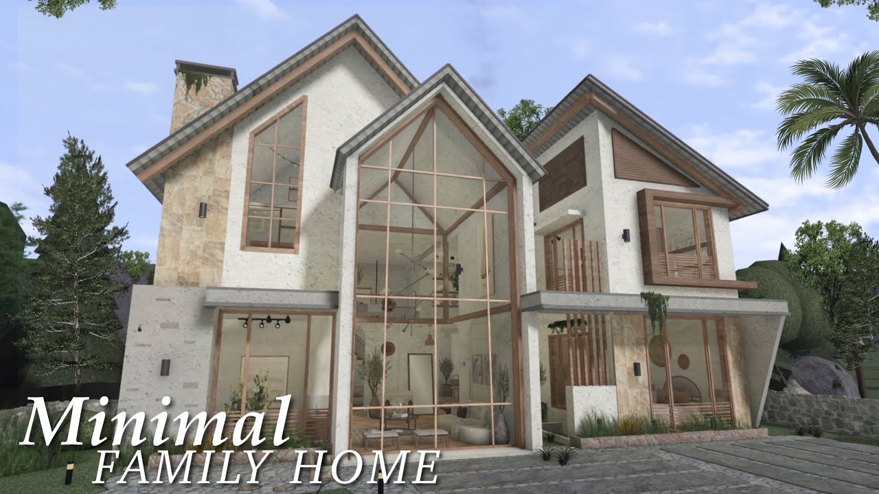 Bloxburg Family House Cozy Winter Family House | Bloxburg Build