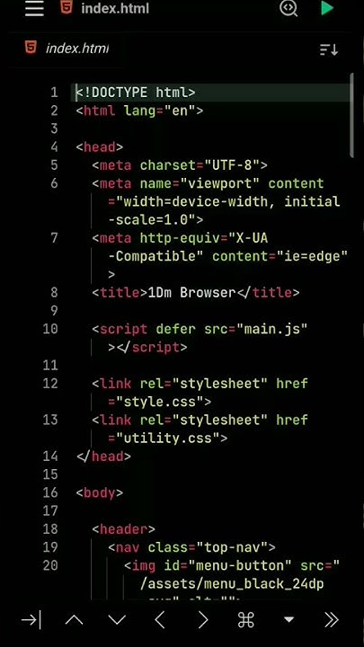 I Created Simple 1Dm Browser Clone Using HTML, CSS And Javascript #css #html #js #shorts # ...