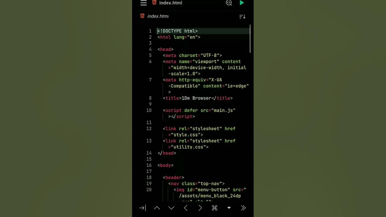 I Created Simple 1dm Browser Clone Using Html Css And Javascript Css Html Js Shorts