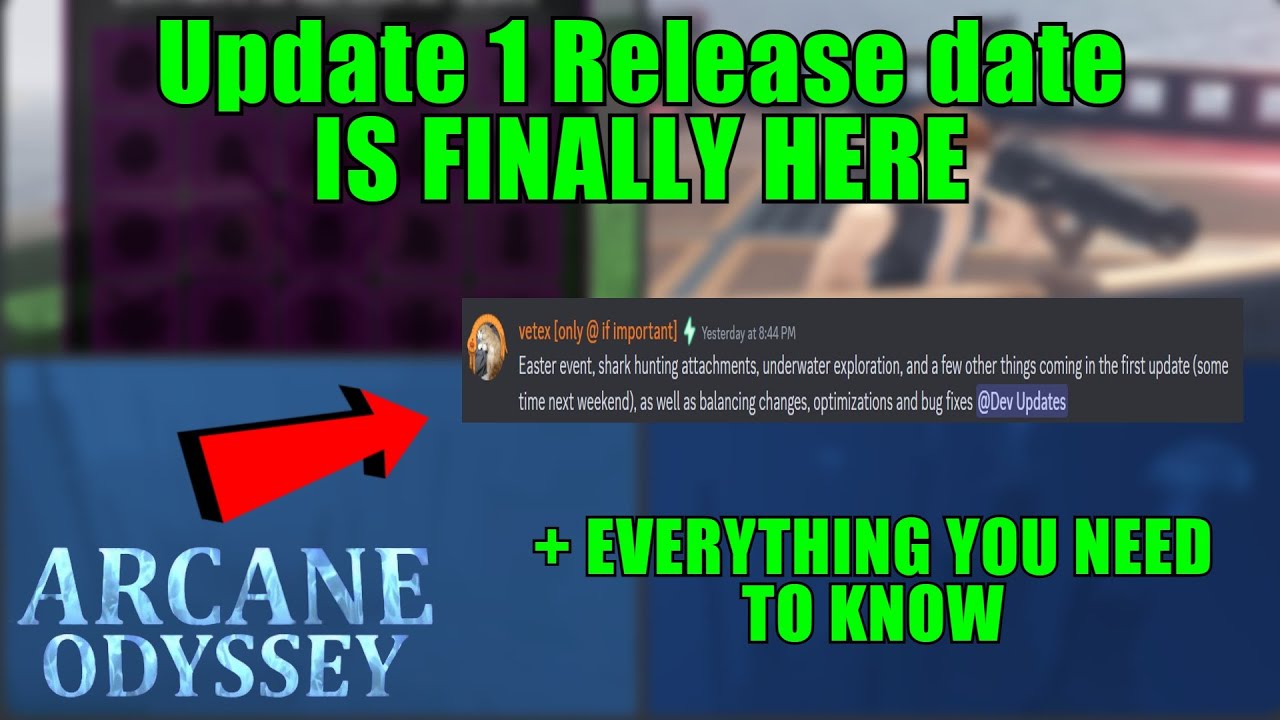 [Arcane Odyssey] UPDATE 1 IS ALMOST HERE + EVERYTHING YOU NEED TO KNOW ...