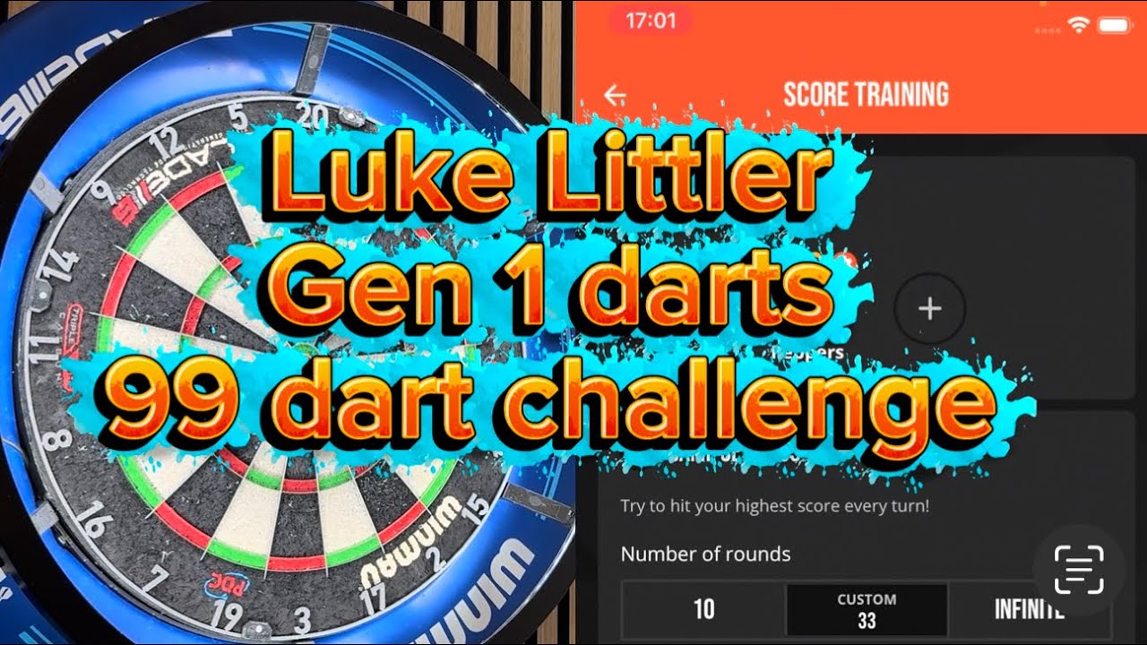 99 Dart Challenge - Luke Littler Gen 1 Darts - YouTube