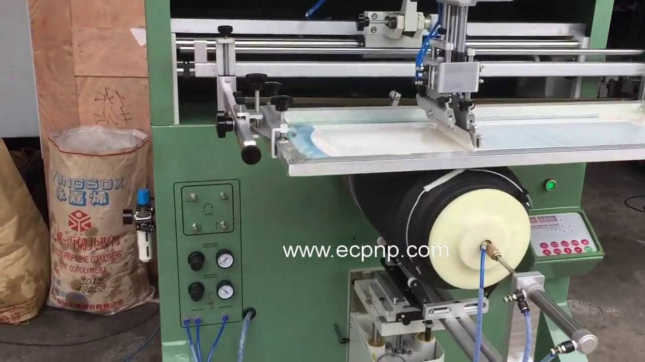 Bucket Screen Printing Machine Bottle Screen Printing Machine - YouTube