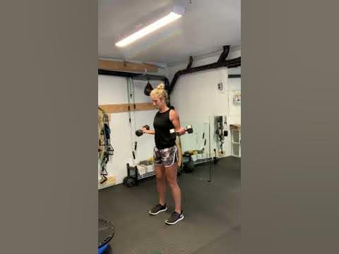 Isometric bicep curl with external rotation - YouTube