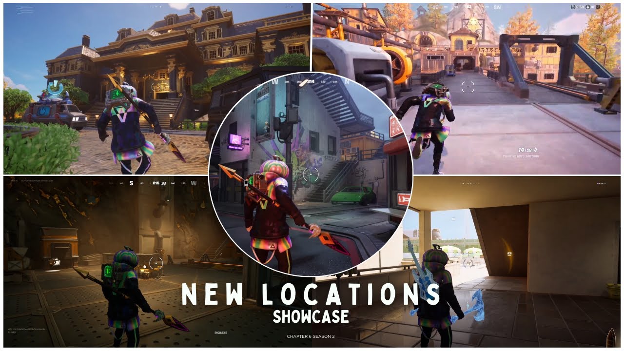 Fortnite C6 S2 New Locations and Map Changes | Showcase - YouTube