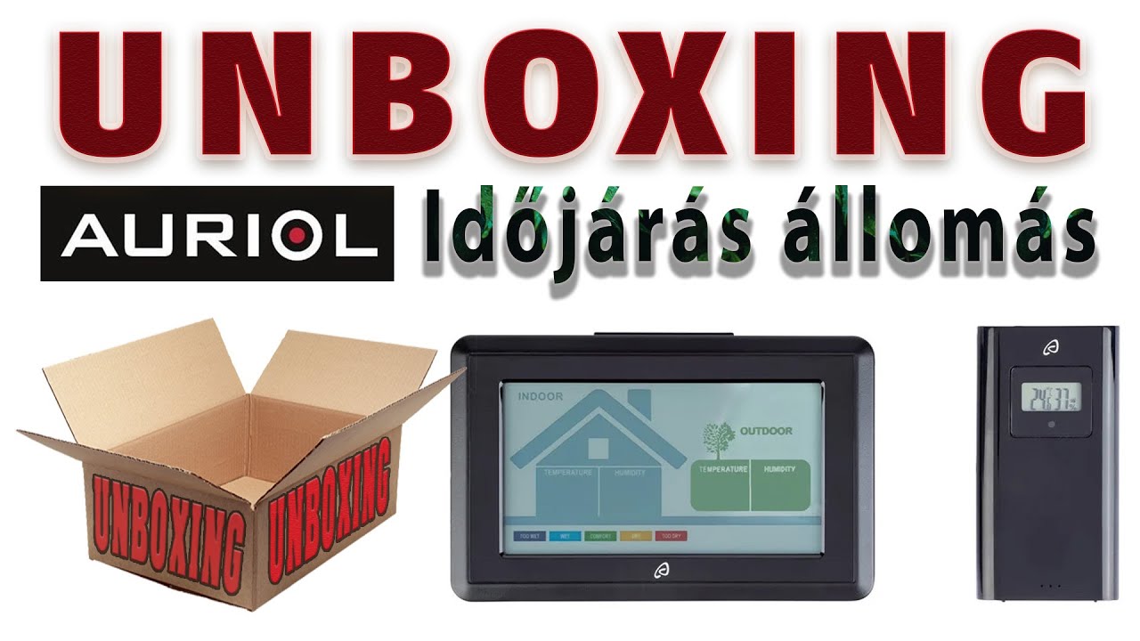 UNBOXING - AURIOL Basic időjárás állomás - YouTube