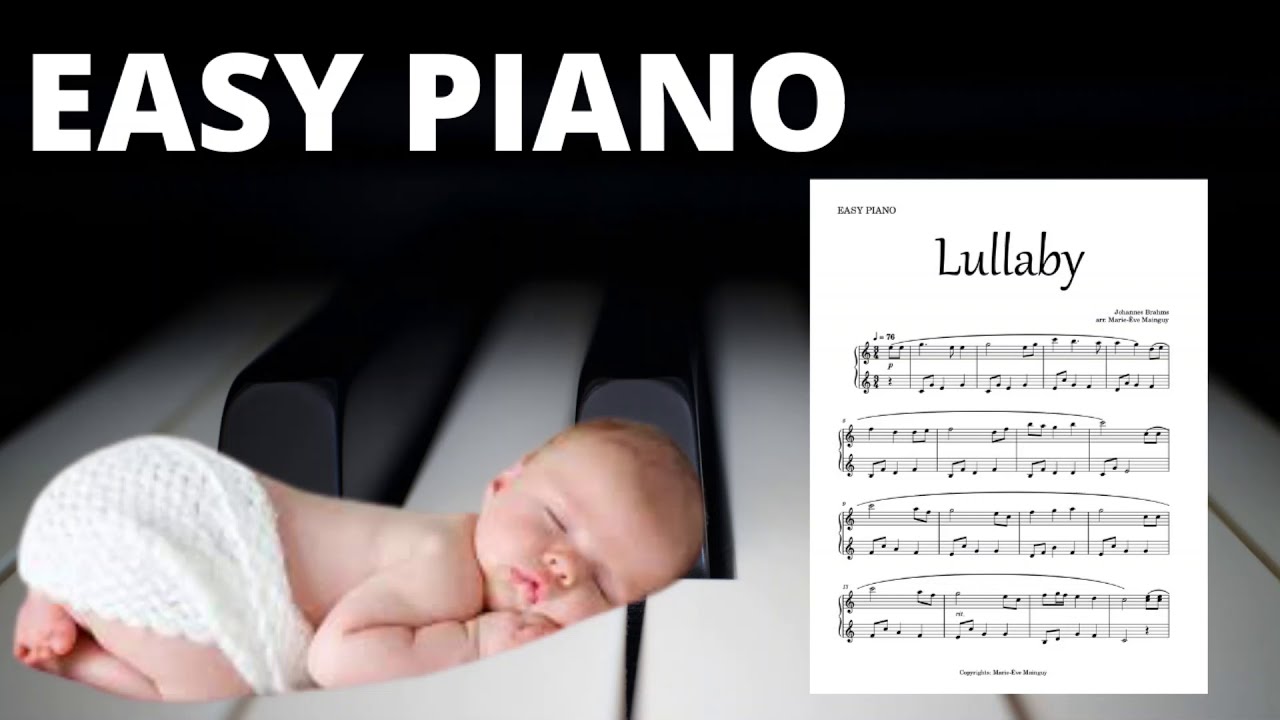 Brahms' Lullaby | Easy Piano Sheet Music & Piano Tutorial - YouTube