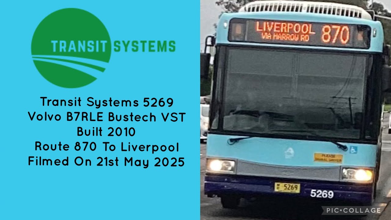 Transit Systems (5269) Volvo B7RLE Bustech VST 870 To Liverpool - YouTube