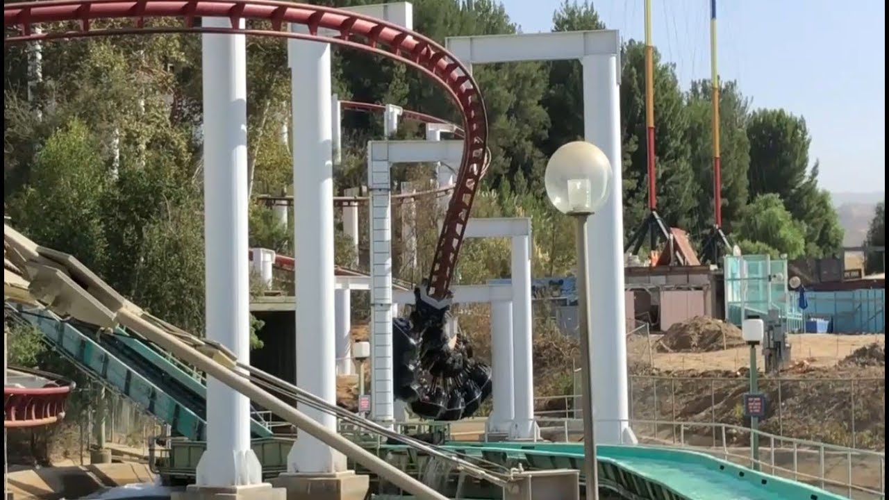 Ninja, Six Flags Magic Mountain - GO's Coaster Clips - YouTube