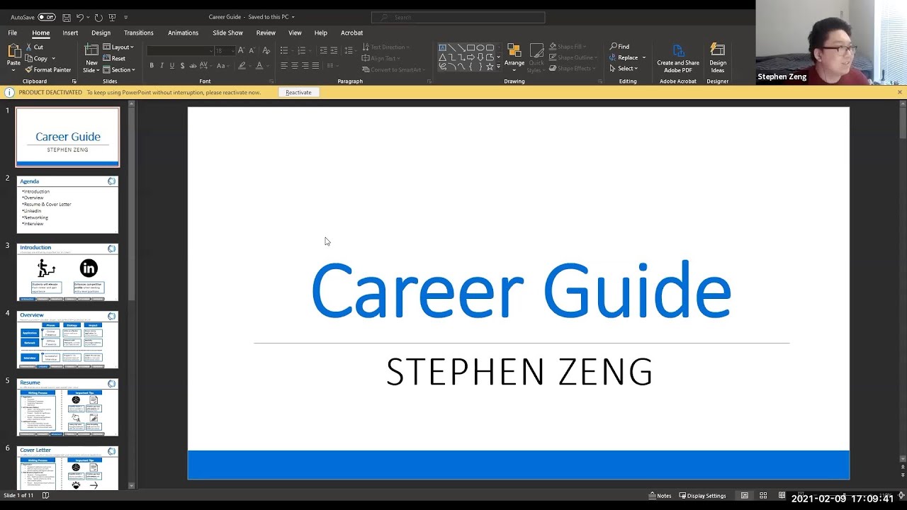 Stephen Zeng's Internship Guide - YouTube