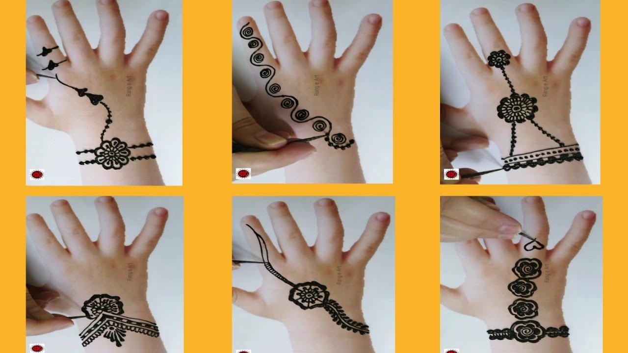 Easy Henna Designs For Kids Hands