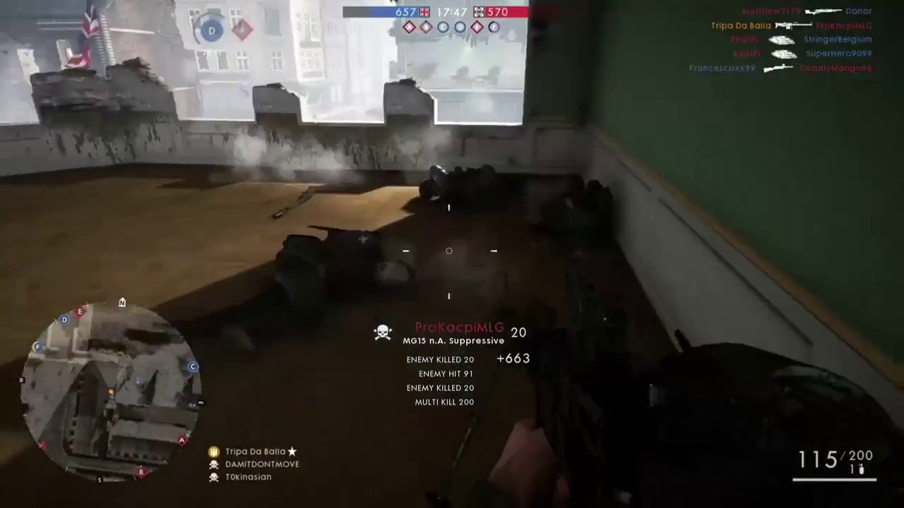 How To Clear An Enemy Position on Battlefield 1 Epic Multi Kill Kill ...