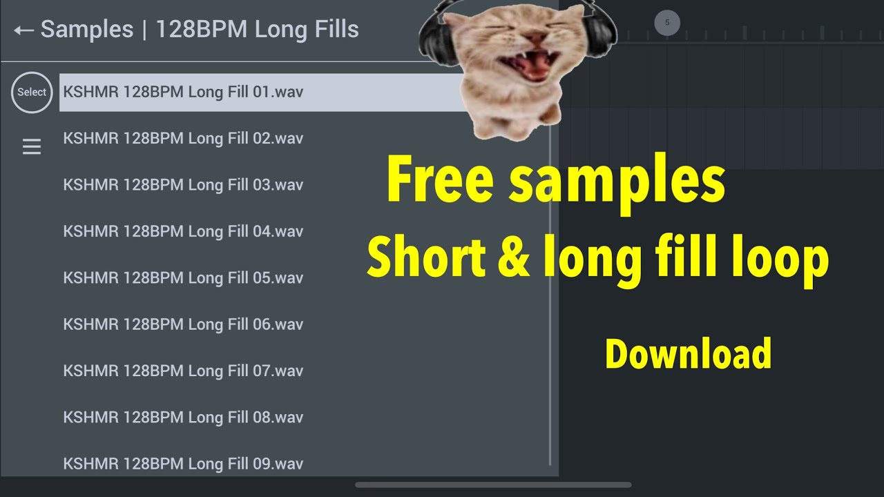 Free samples Loop Short fill & long Fill for Remix Fl studio mobile - YouTube