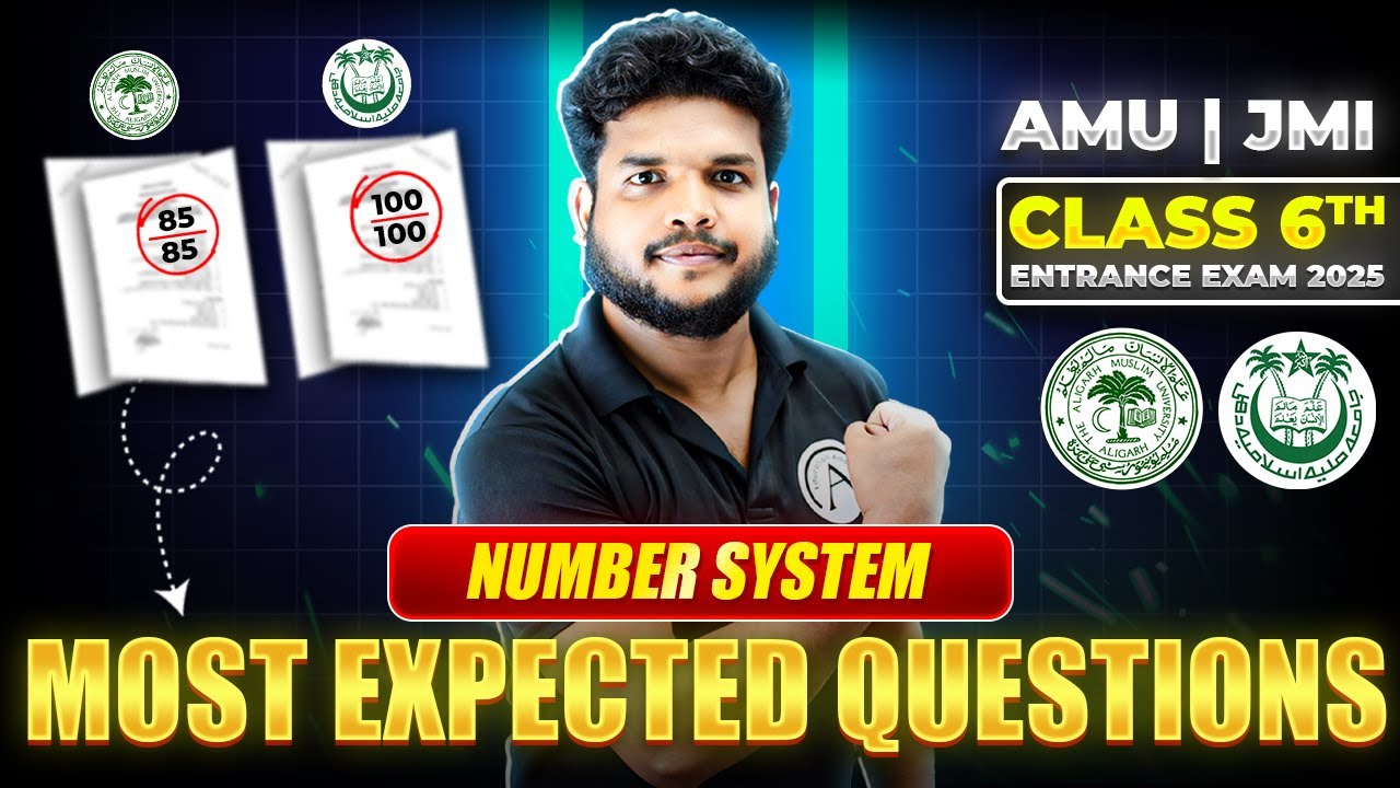 NUMBER SYSTEM - Most Expected Questions - AMU/JMI 6th Entrance Exam ...
