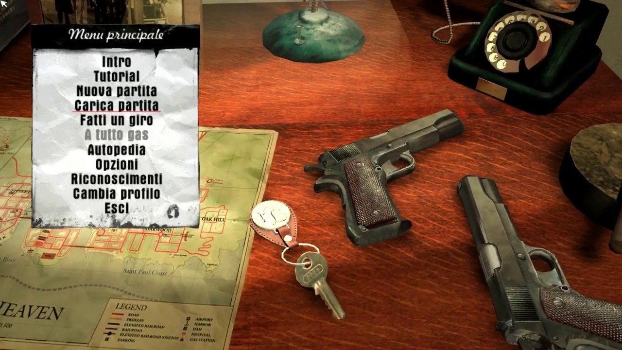 Mafia - Menu del gioco originale - YouTube