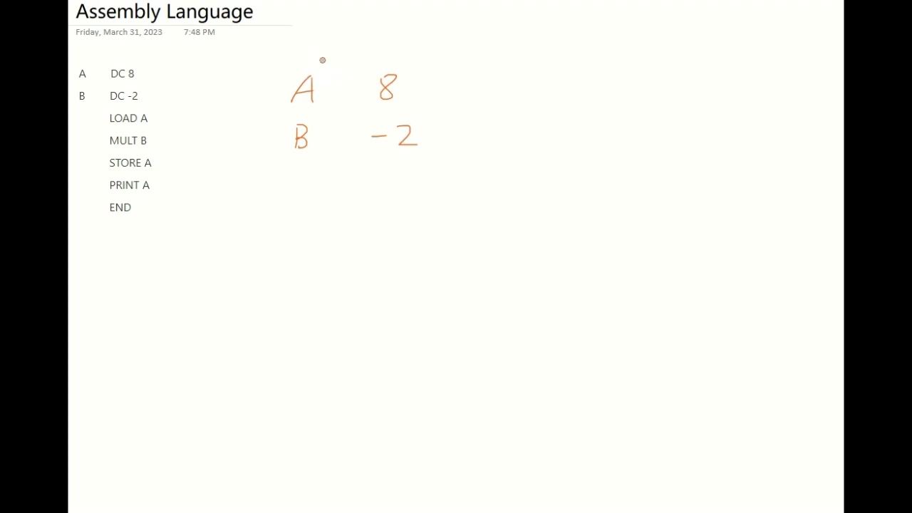 ACSL Assembly Language 1 - YouTube