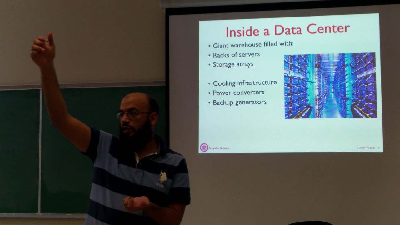 Guest Lecture 01 Video - Data Centers and Cloud Computing (02/20/19 ...