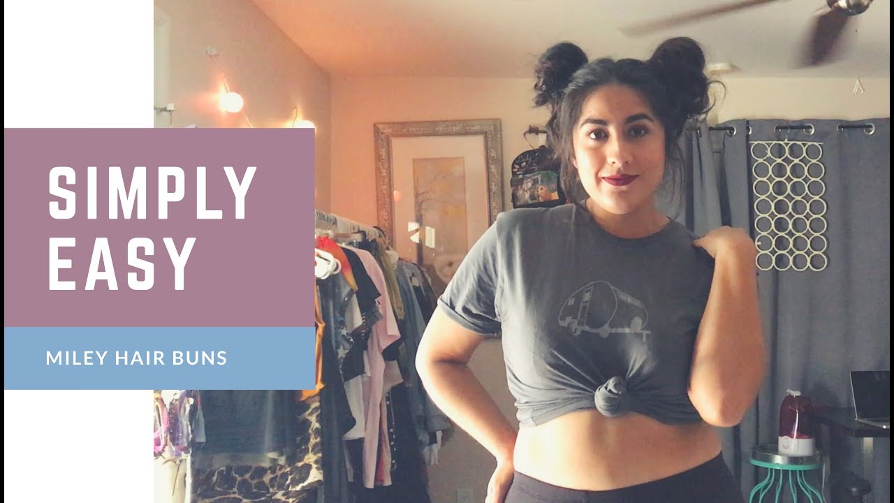 The Perfect Messy Double Bun Hair Tutorial// So 90's but so Miley ...
