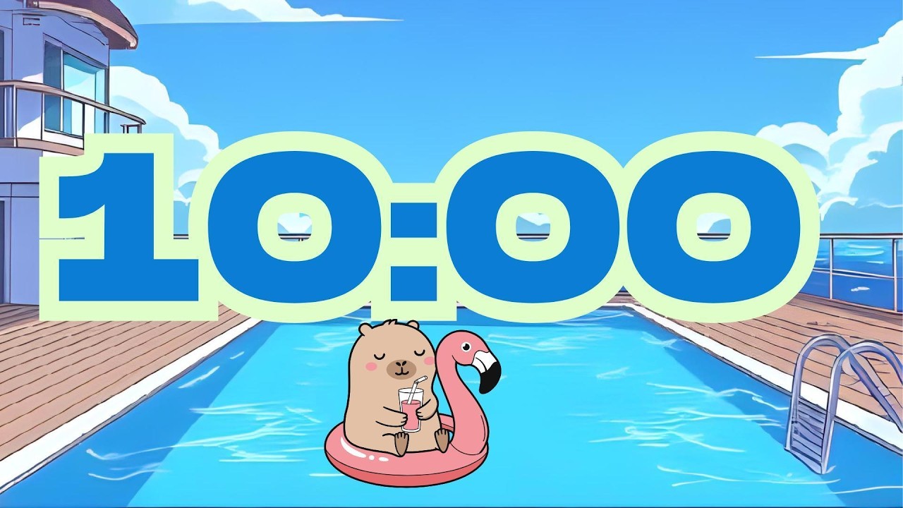A Lazy Summer: Cute 10 Minute Countdown Timer for Soft Productivity ...
