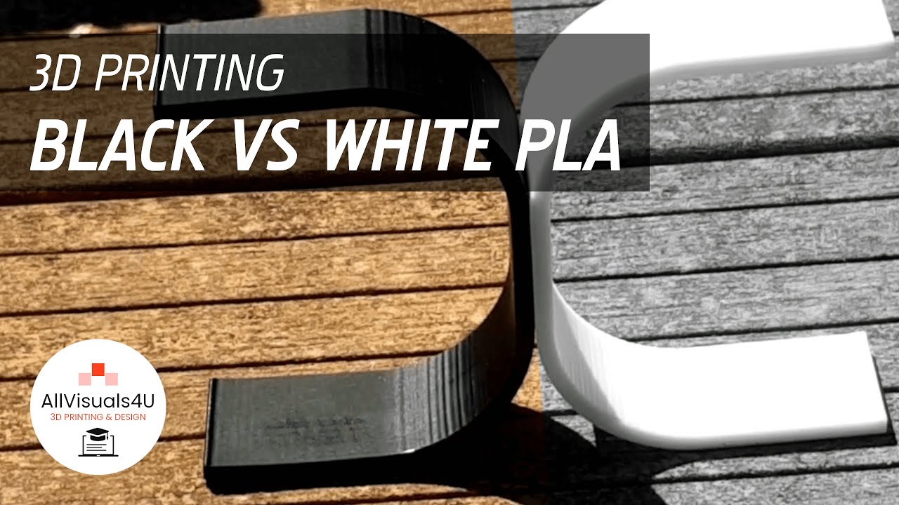 PLA Test - Black And White - Sunlight Reflection Test - YouTube