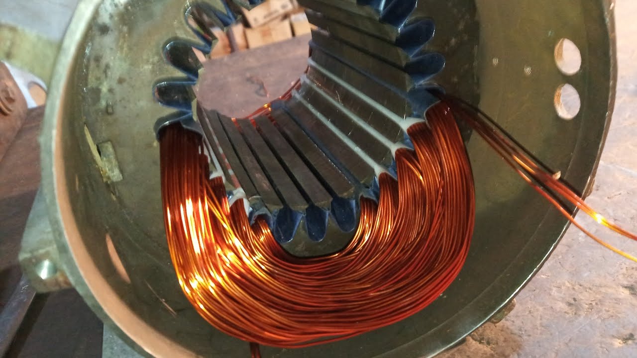 24 Slots 3HP Single Phase Motor Rewinding_FULL_HIGH quality video - YouTube