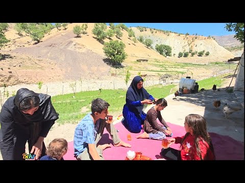 Hard days for a family in the absence of a father: Taking care of sheep by Haider and Mohammad