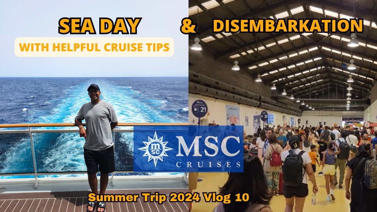 LAST DAY AT SEA ON MSC World Europa || Disembarkation in Barcelona ...