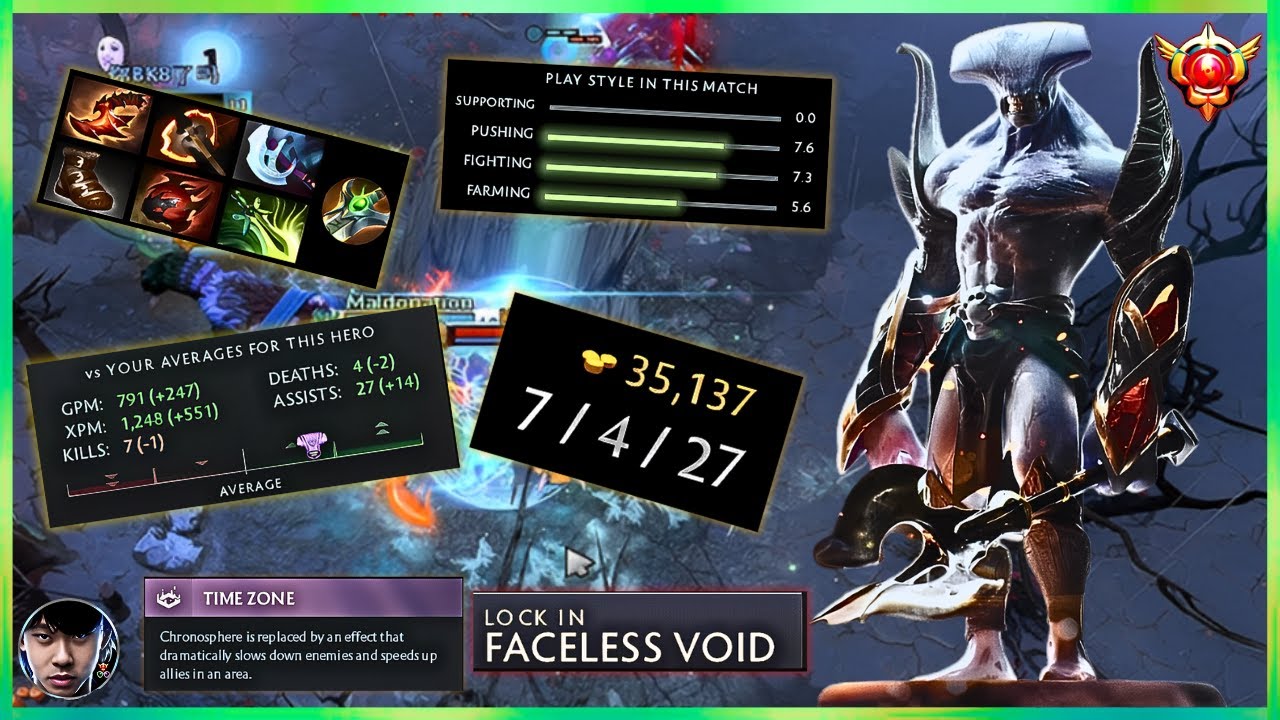 Ana [Faceless Void] New Ability Time Zone Too Much Cancer Enter God Mode | Ana Dota 2 - YouTube