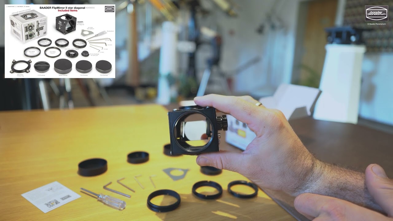 Baader FlipMirror II Diagonal: Unboxing and Disassembling - YouTube