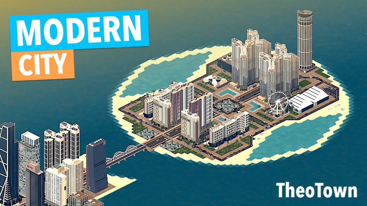 How to build a modern City in Theotown | Timelapse - YouTube