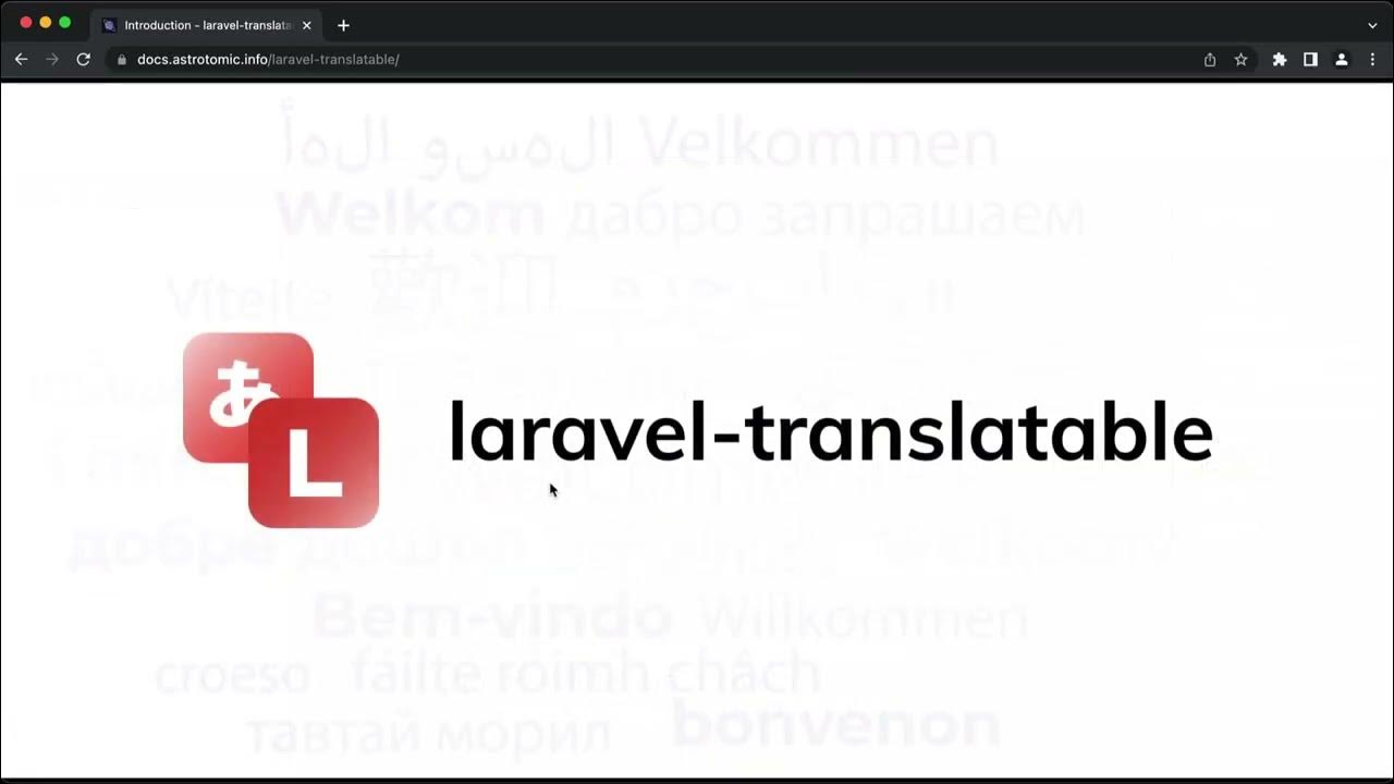 Laravel 9 : Multi-Language with laravel-translatable - YouTube