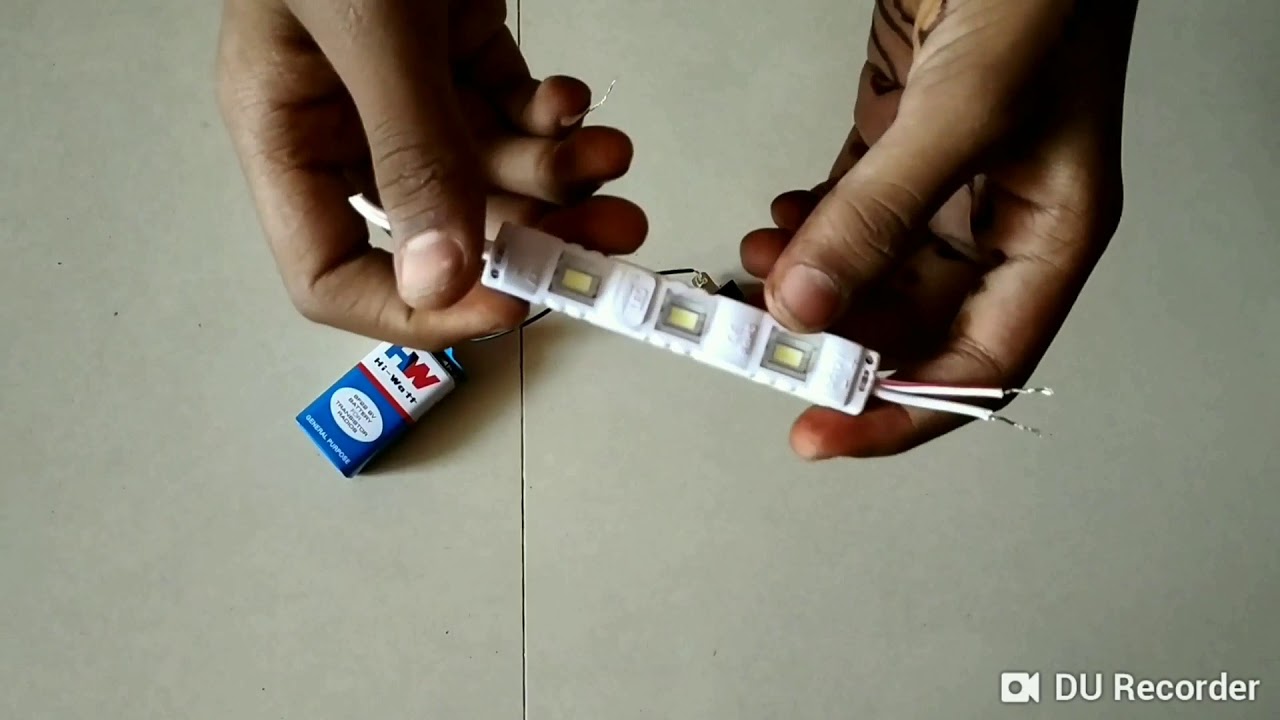 Battery with led . project . battery with led connectar , switch,and ...